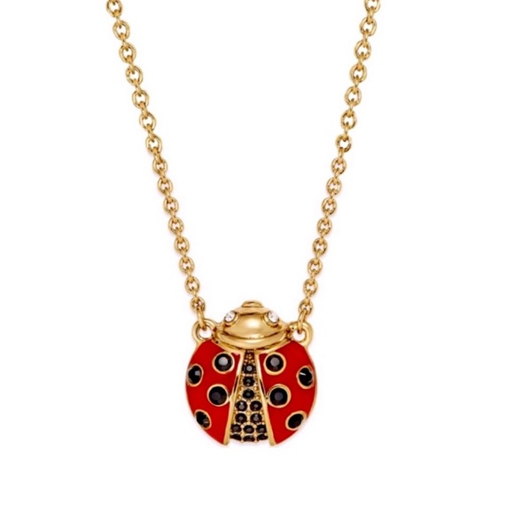 kate spade | Jewelry | Kate Spade Friendly Insects Red Ladybug Necklace ...